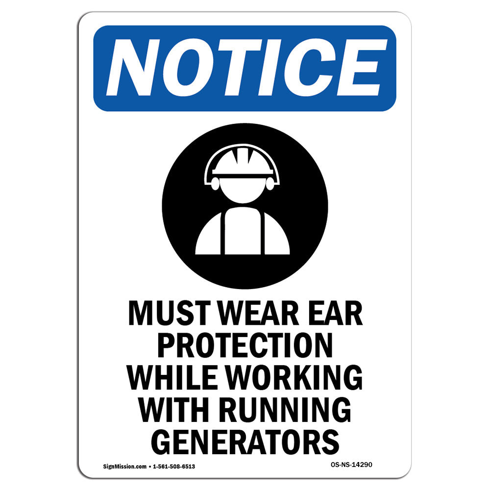 SignMission Must Wear Ear Protection Sign with Symbol | Wayfair