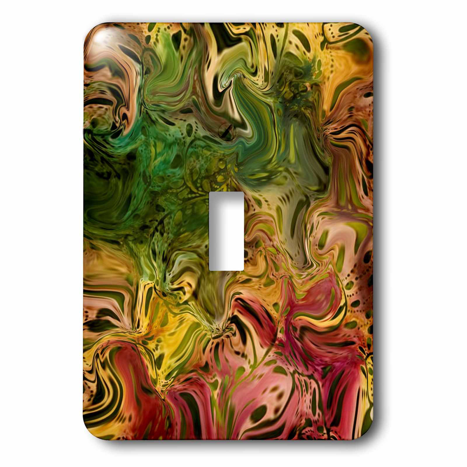 3dRose Picture of Abstract Painting 1-Gang Toggle Light Switch Wall ...