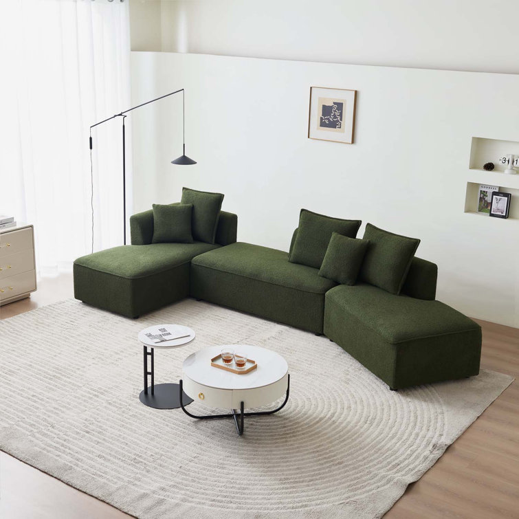 Ivy Bronx Curved Modular Sectional Sofa | Wayfair