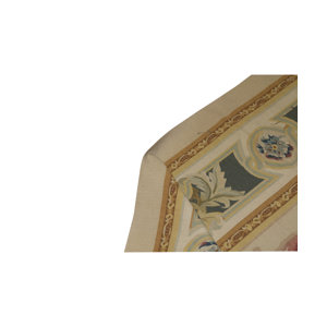 Bokara Rug Co., Inc. Aubusson Hand-Knotted High-Quality Beige/Black ...