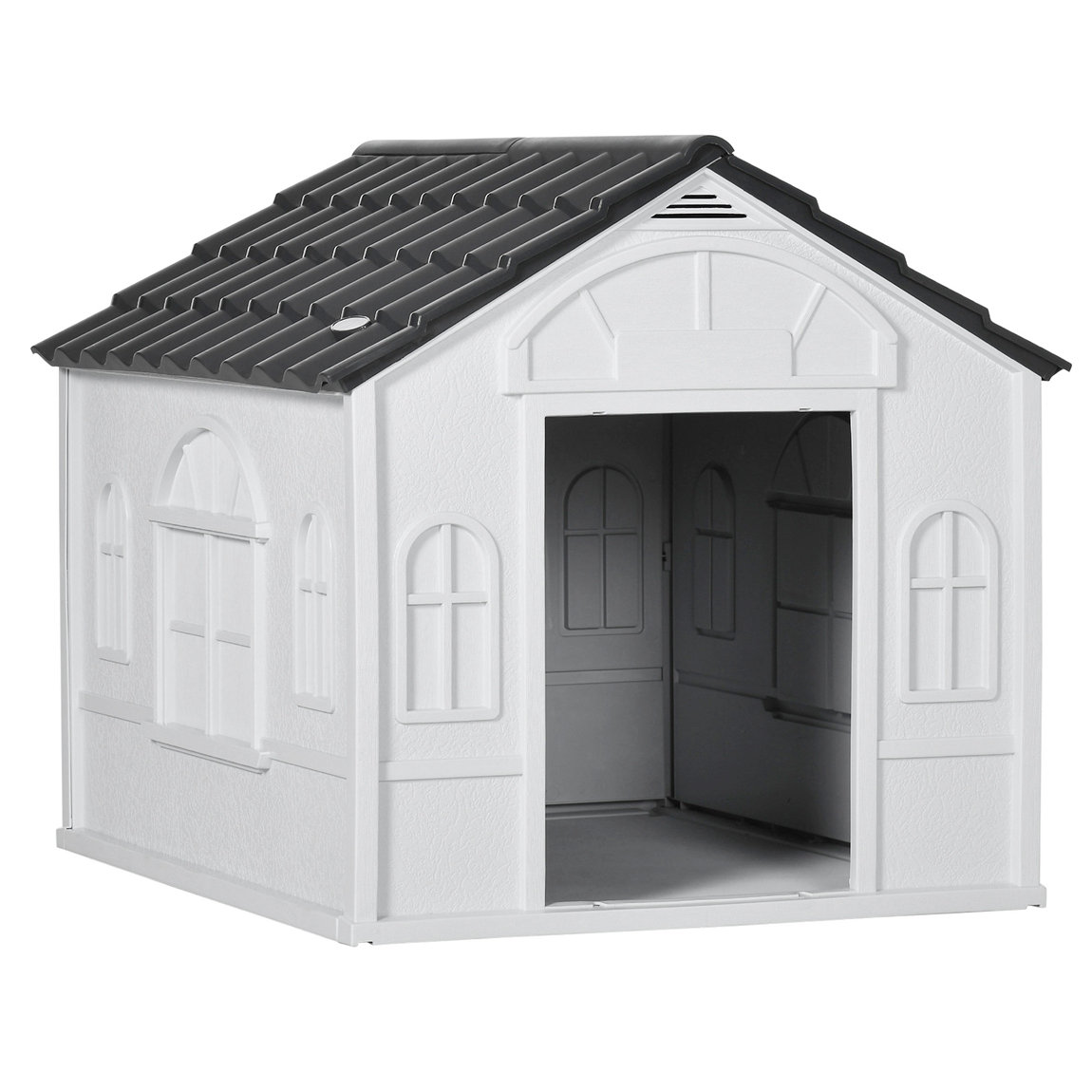 17 Stories Buttars Resin Dog House | Wayfair