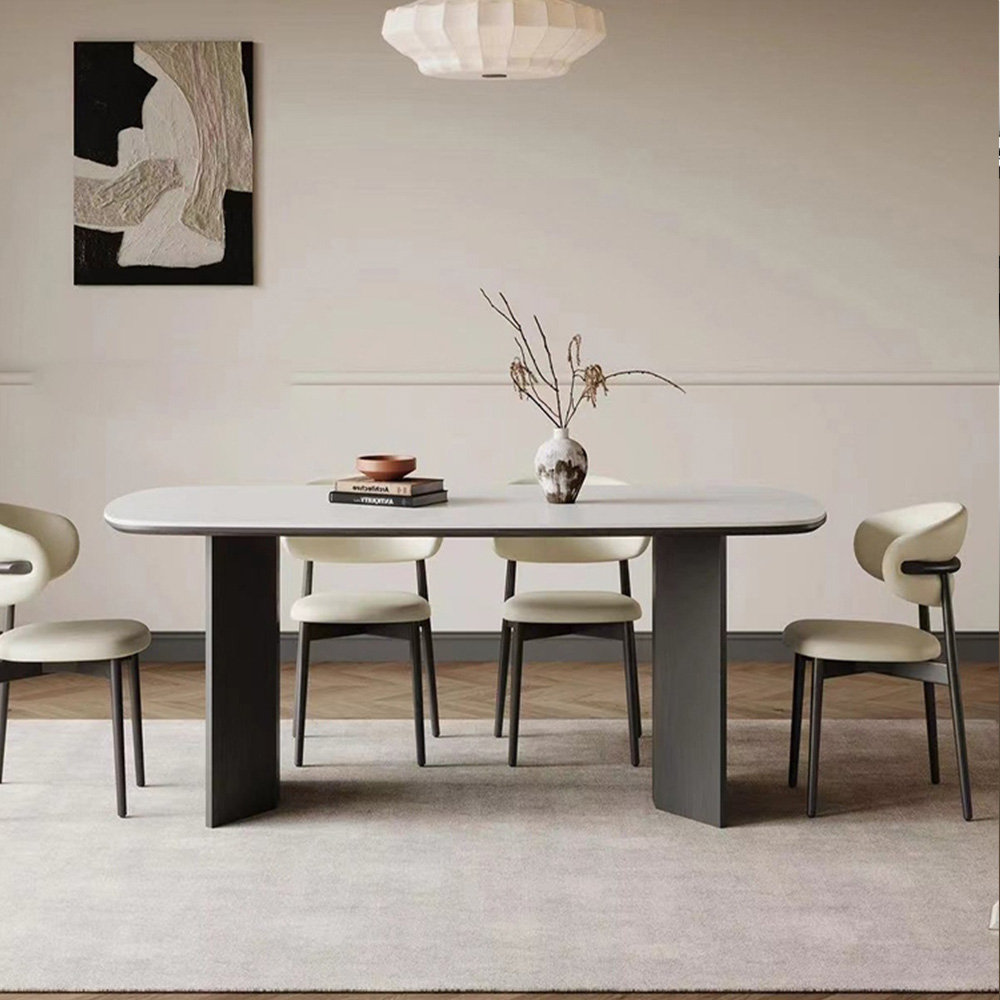 Lane Design Light luxury rock slab rectangular dining table - Wayfair ...