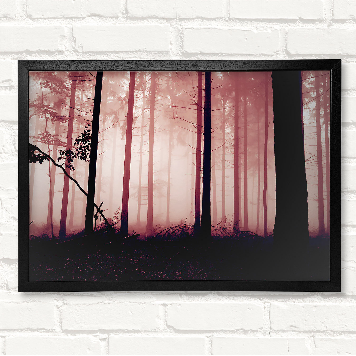 Alpen Home Mauve Forest Mist - Closed Corner Frame Art Prints on Wood ...