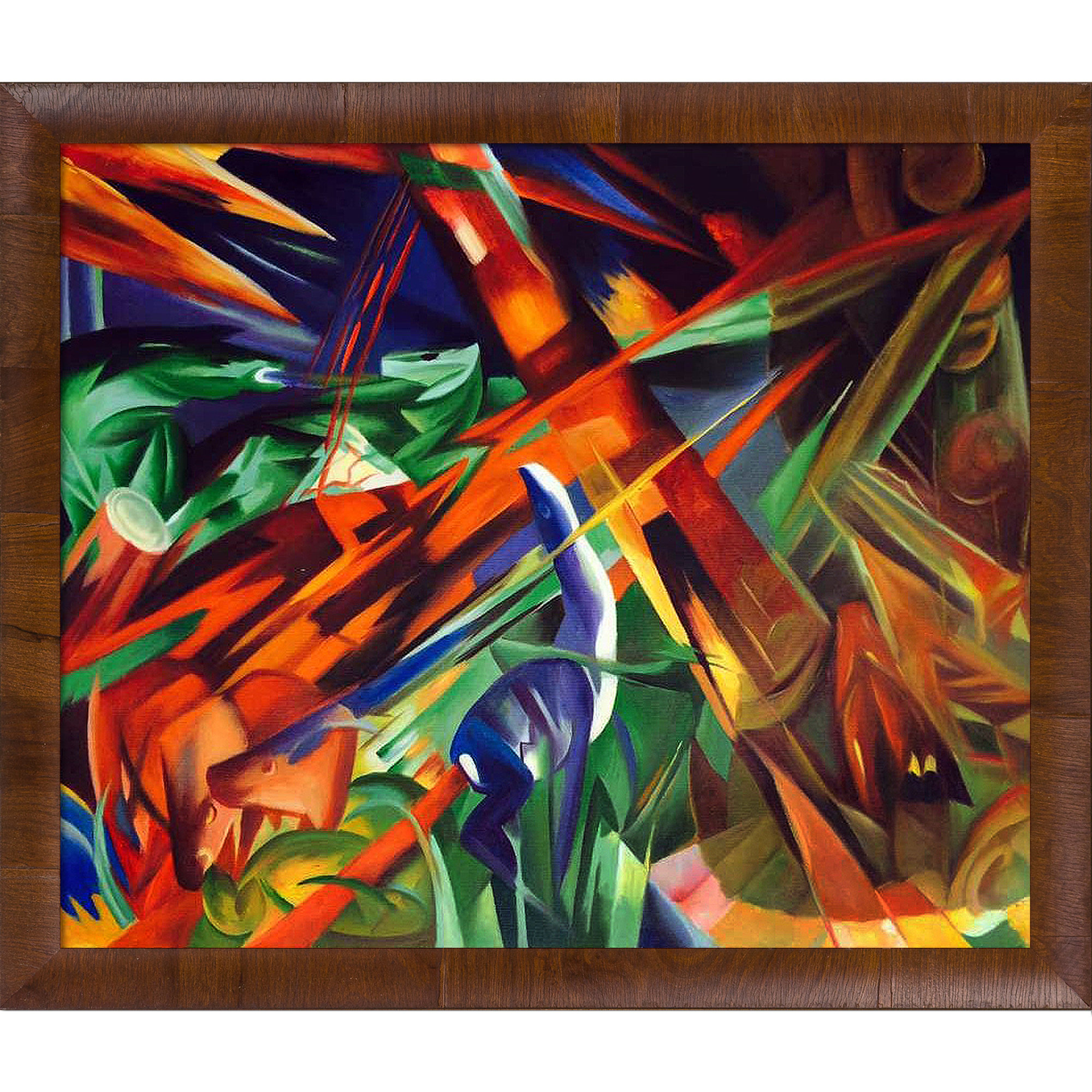 Latitude Run® Fate of the Animals by Franz Marc - Floater Frame ...