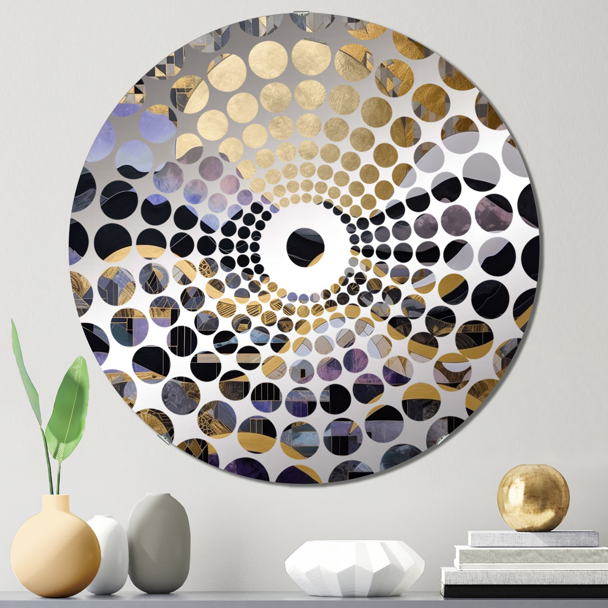 East Urban Home Weylen - Concentric Circles Decorative Mirror | Wayfair