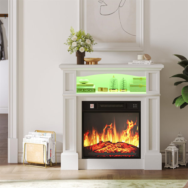 Metro Lane Daveena Metro Lane 80.5cm W Fireplace | Wayfair.co.uk