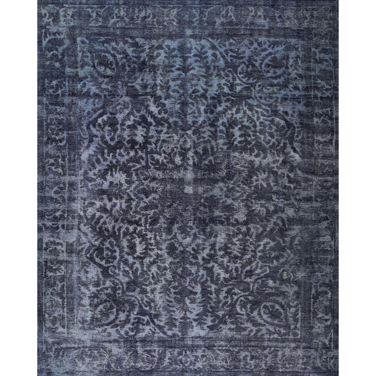 East Urban Home Contemporary Slate Blue Area Rug | Wayfair
