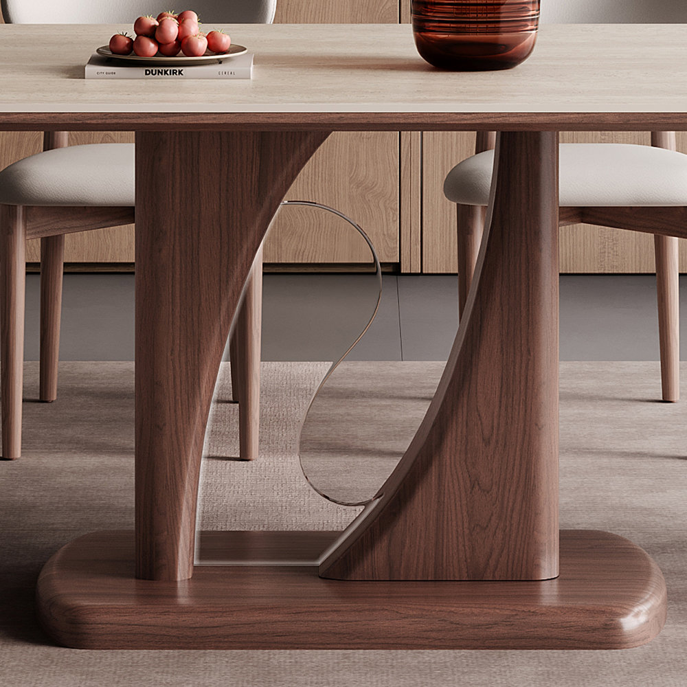 Elamer Rectangular simple fashion dining table sets | Wayfair