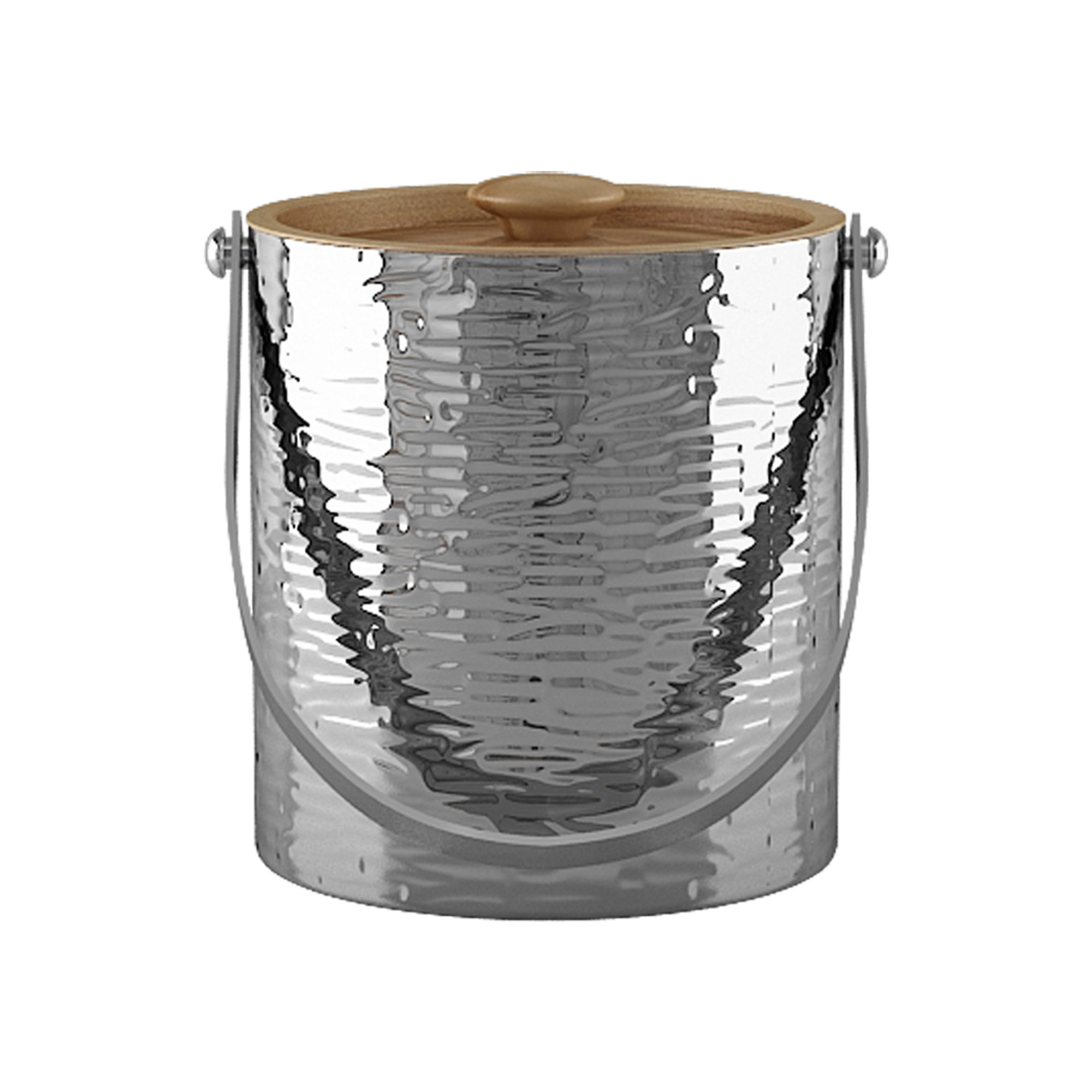 Mercer41 Double Wall Stainless Steel 1.5QT Ice Bucket With Lid, Keeps ...