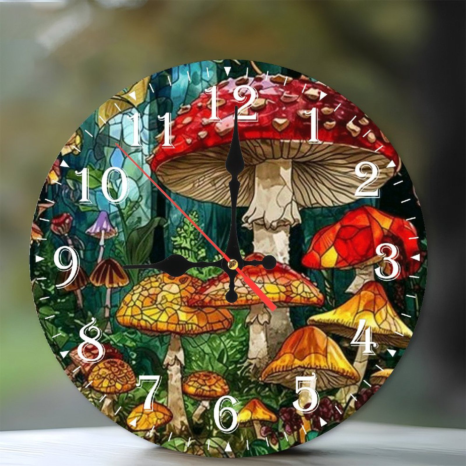 Dakota Fields 10-Inch Wooden Wall Clock, Silent Movement, Battery ...