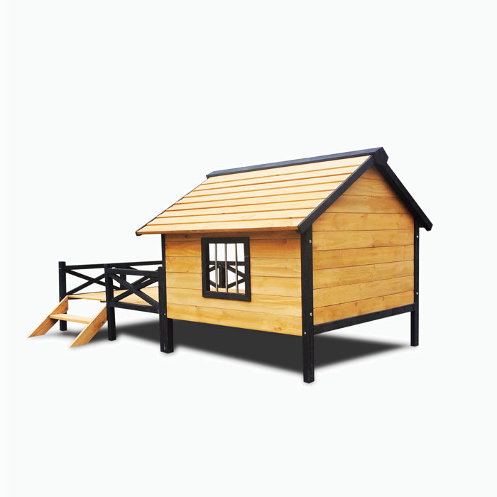 Tucker Murphy Pet™ Danzelle Yellow Brown Dog House | Wayfair