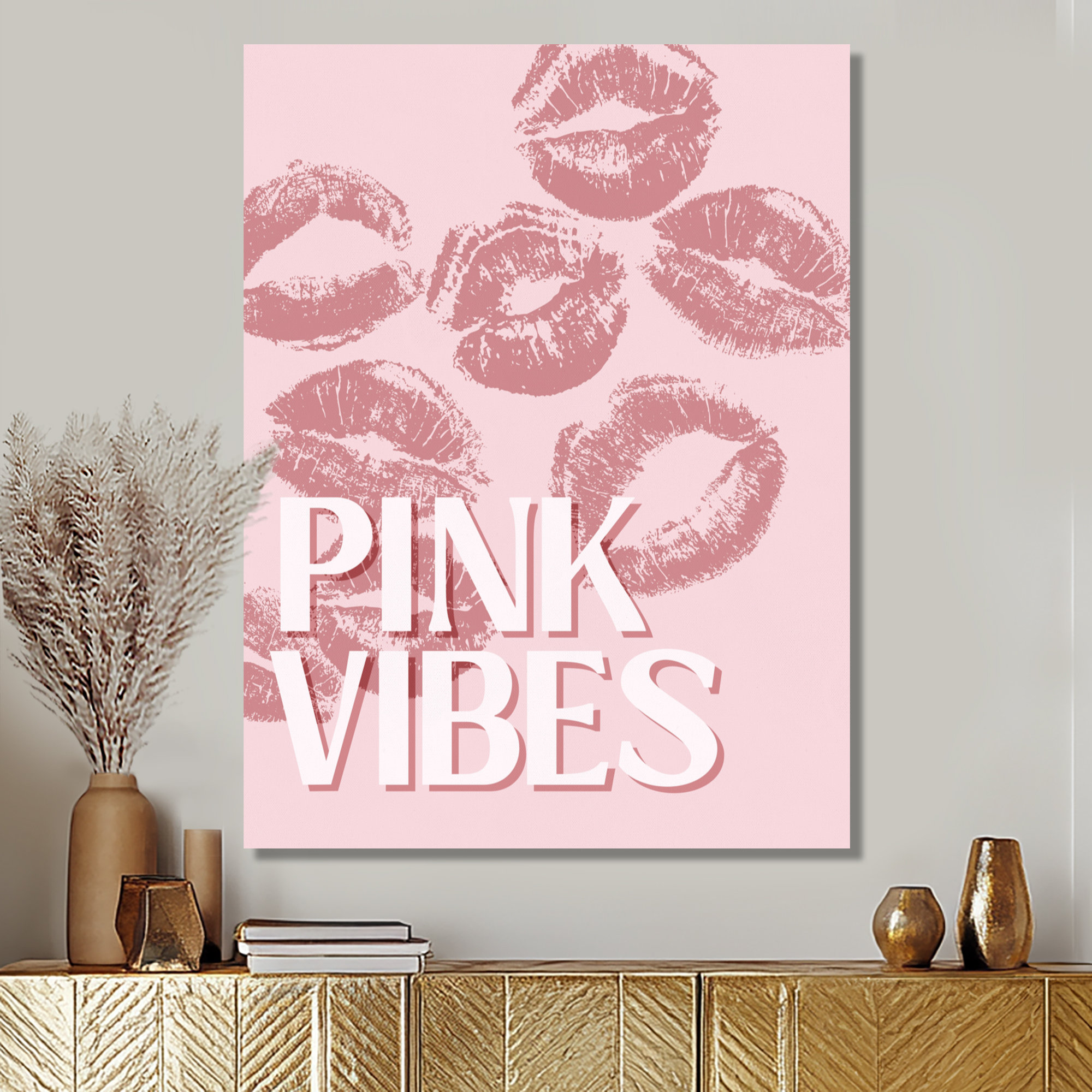 Mercer41 Pink Vibes Kisses - Cowgirls Wall Decor - Wayfair Canada