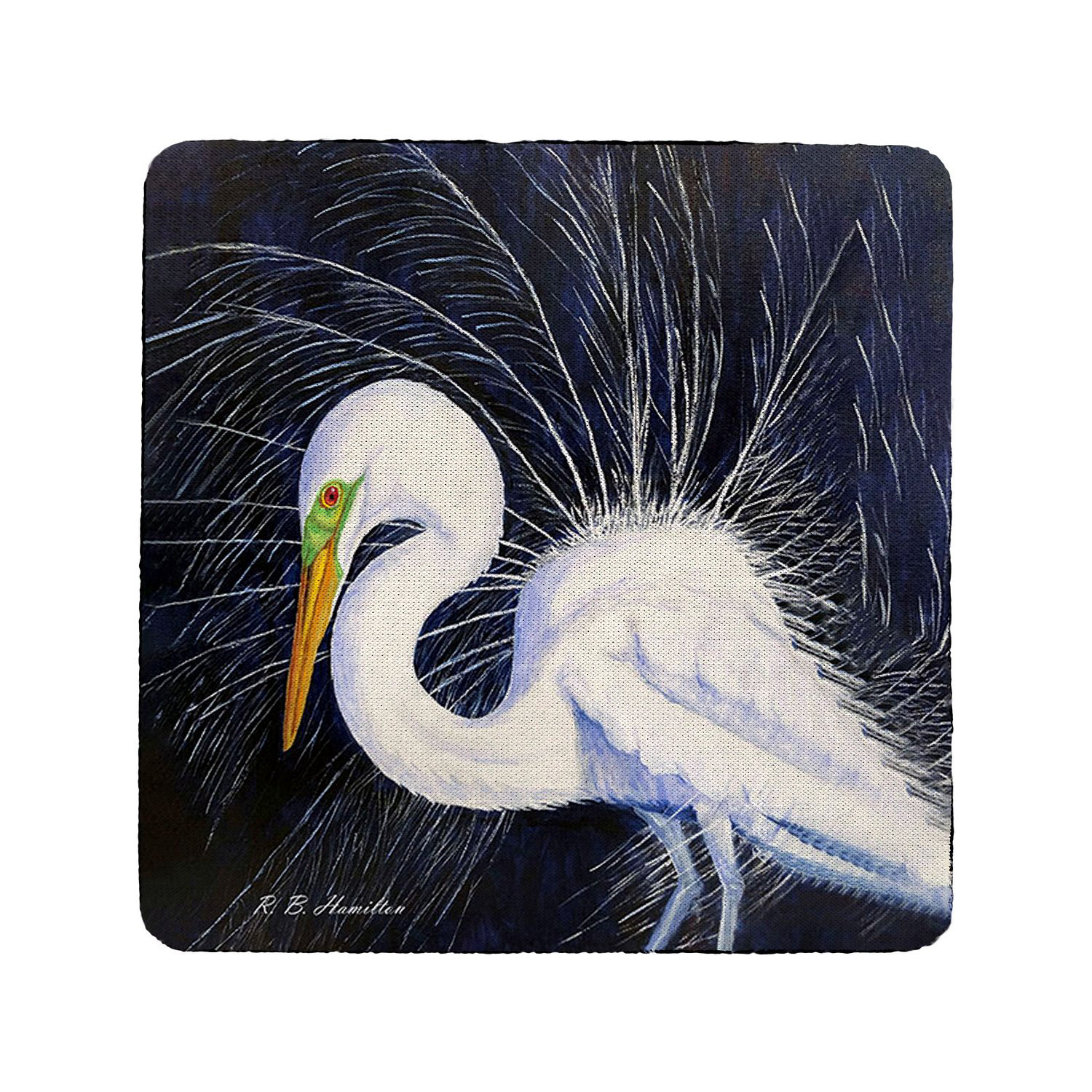 Highland Dunes Breeding Egret Coaster | Wayfair