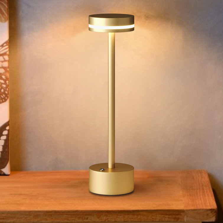 Canora Grey Alok LED Battery Operated Cordless Table Lamp With Touch ...