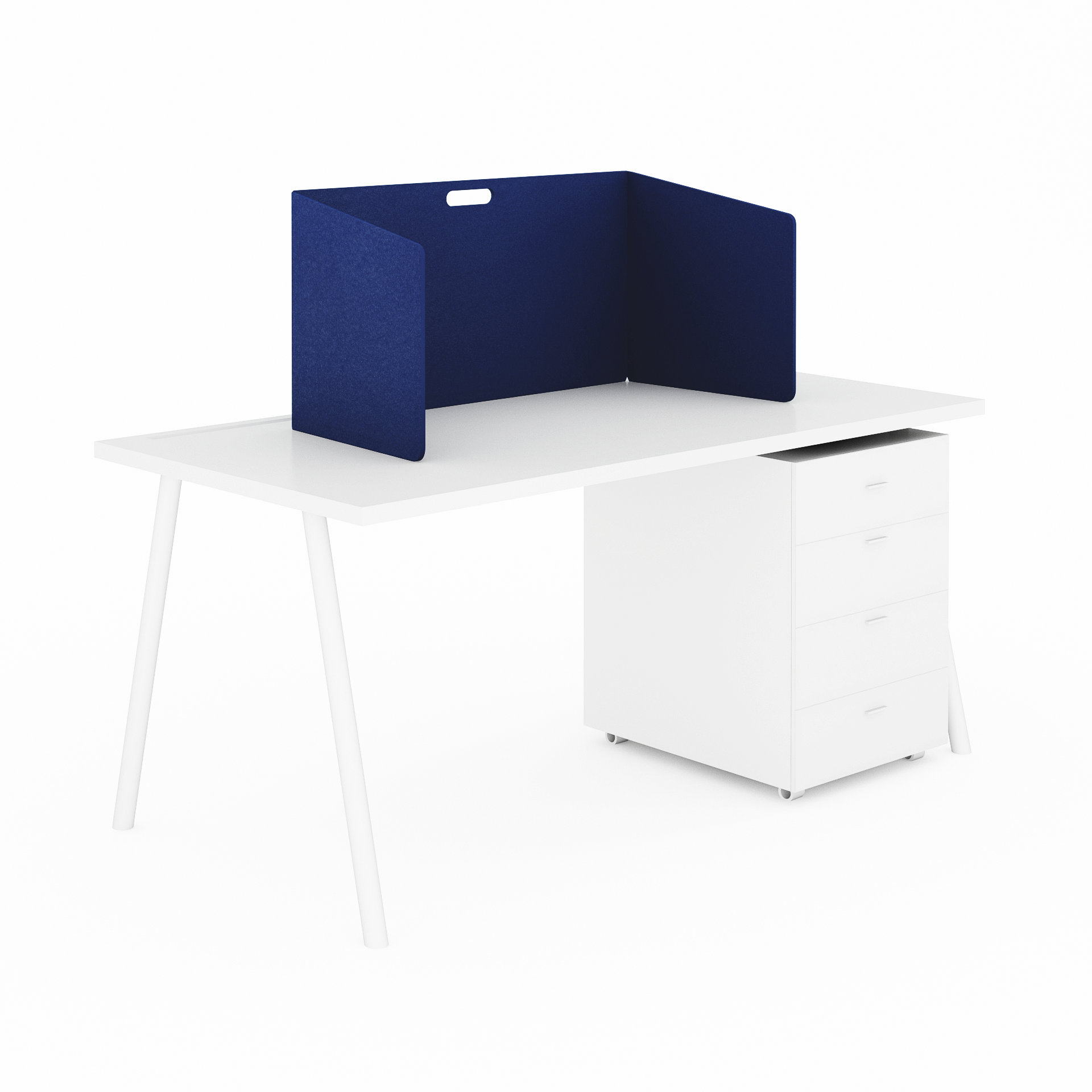 EcoPrivacy Acoustic Hinge Fabric 1 Panel Desk Partition - Wayfair Canada