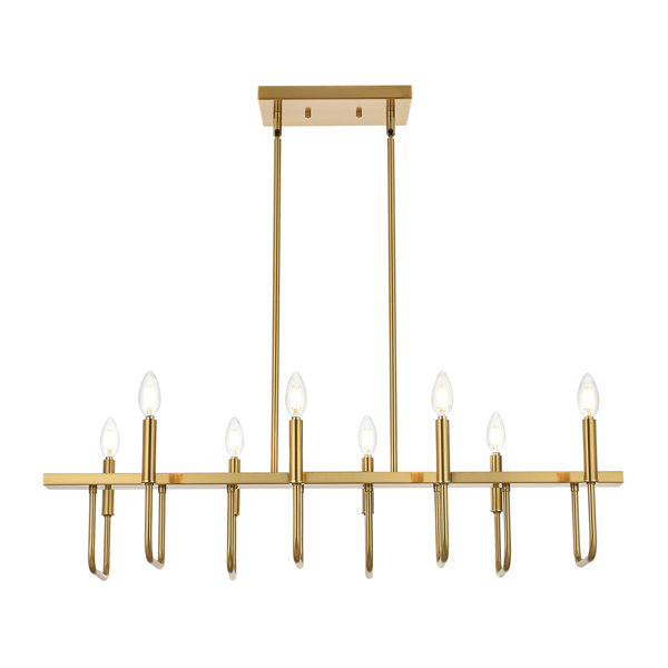 Mercer41 Rumeal 8 - Light Modern Linear Chandelier "& Reviews" | Wayfair