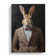 Happy Larry Rabbit in a Suit Painting No.5 | Wayfair.co.uk