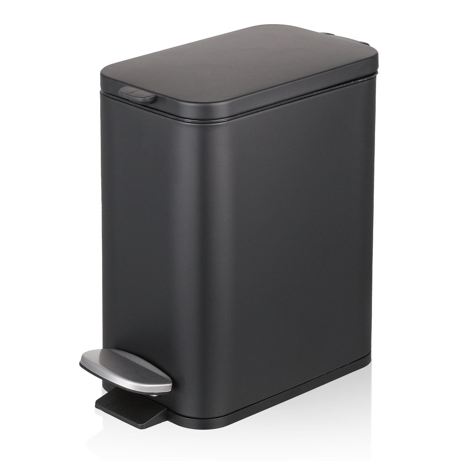 MoNiBloom 5L Step On Trash Can Kitchen Waste Garbage Bin Office Bedroom ...