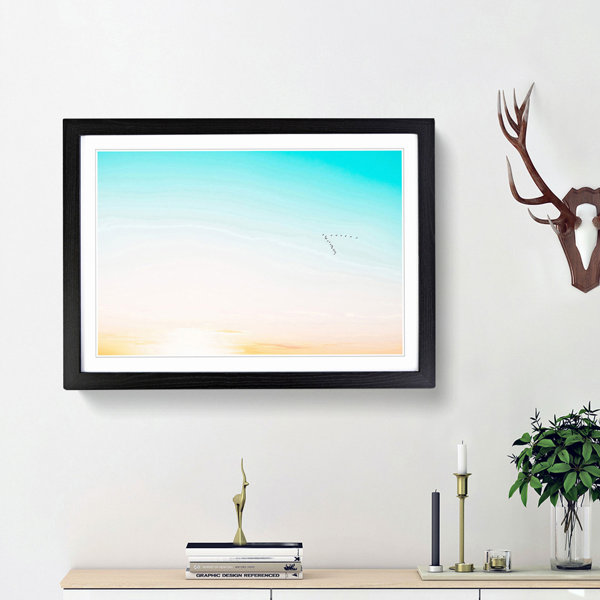 East Urban Home Flock of Birds - Picture Frame Photograph Print ...