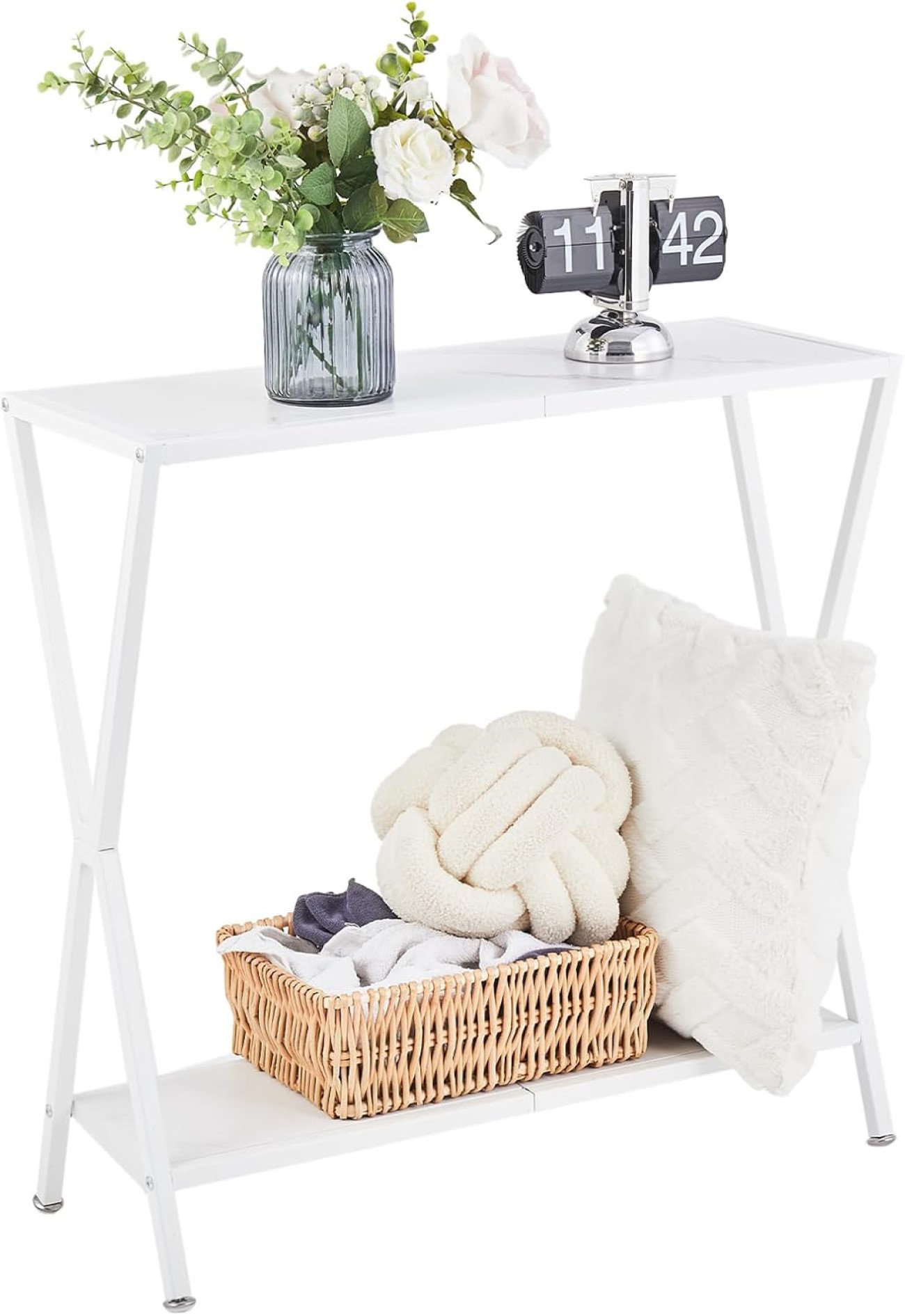 Breakwater Bay Tables Narrow Entryway Table With Storage Shelf And ...