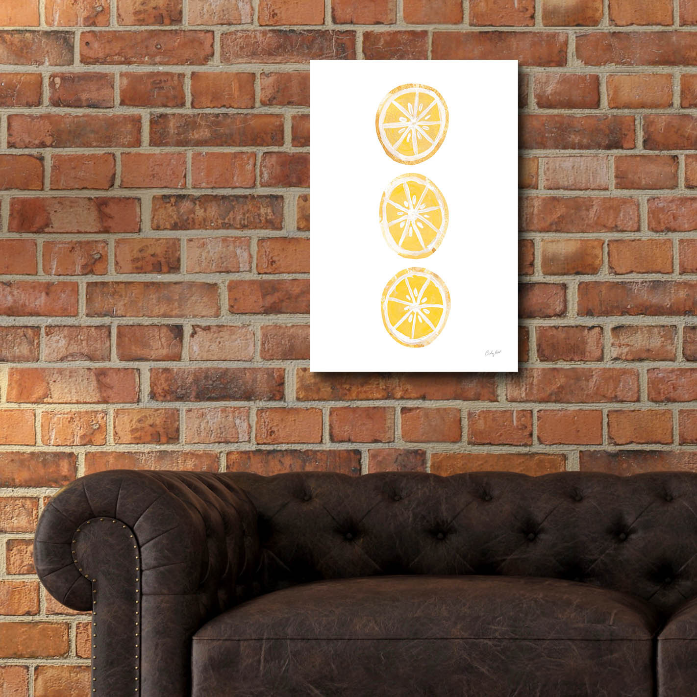 August Grove® 'Lemon Slices 2' by Courtney Prahl Acrylic Glass Wall Art ...