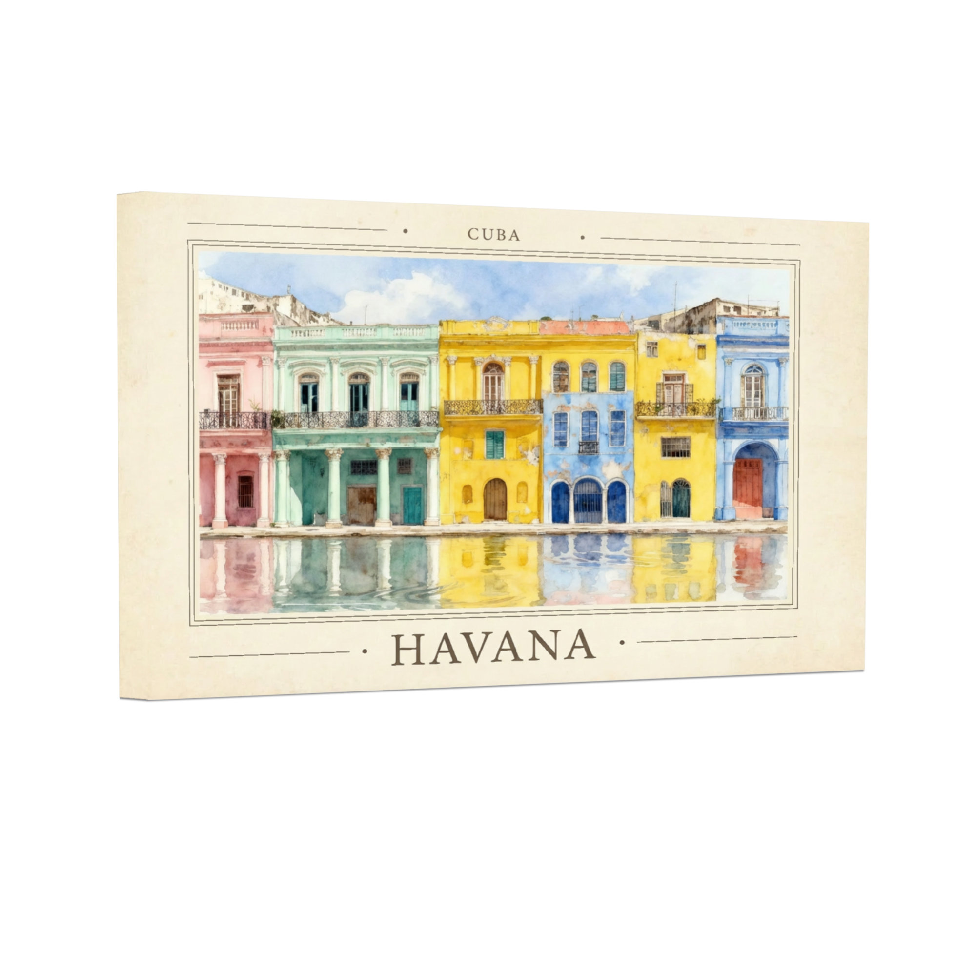 Bay Isle Home™ Scenic & Cityscapes Cuba Havana Colorful Buildings Water ...