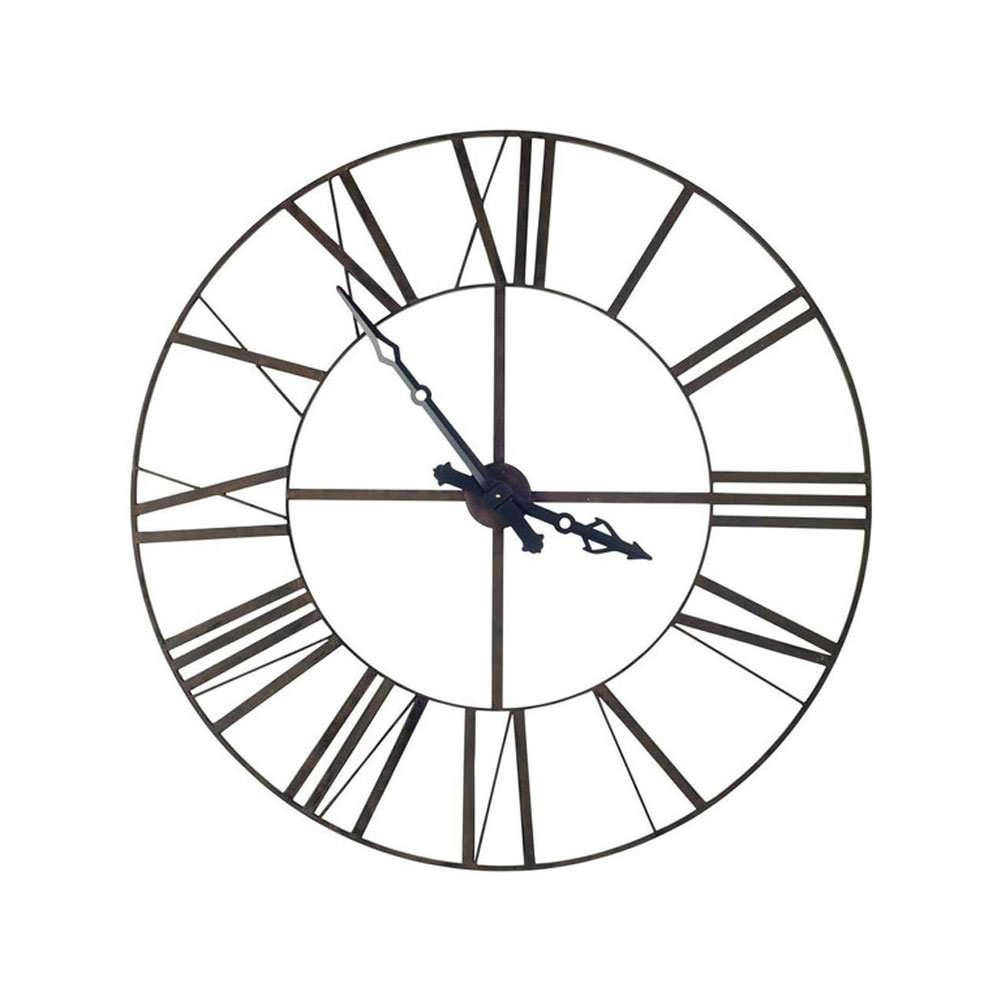 Lux Comfort 50" Round XL Industrial Stylewall Clock W/ Open Back Face W ...