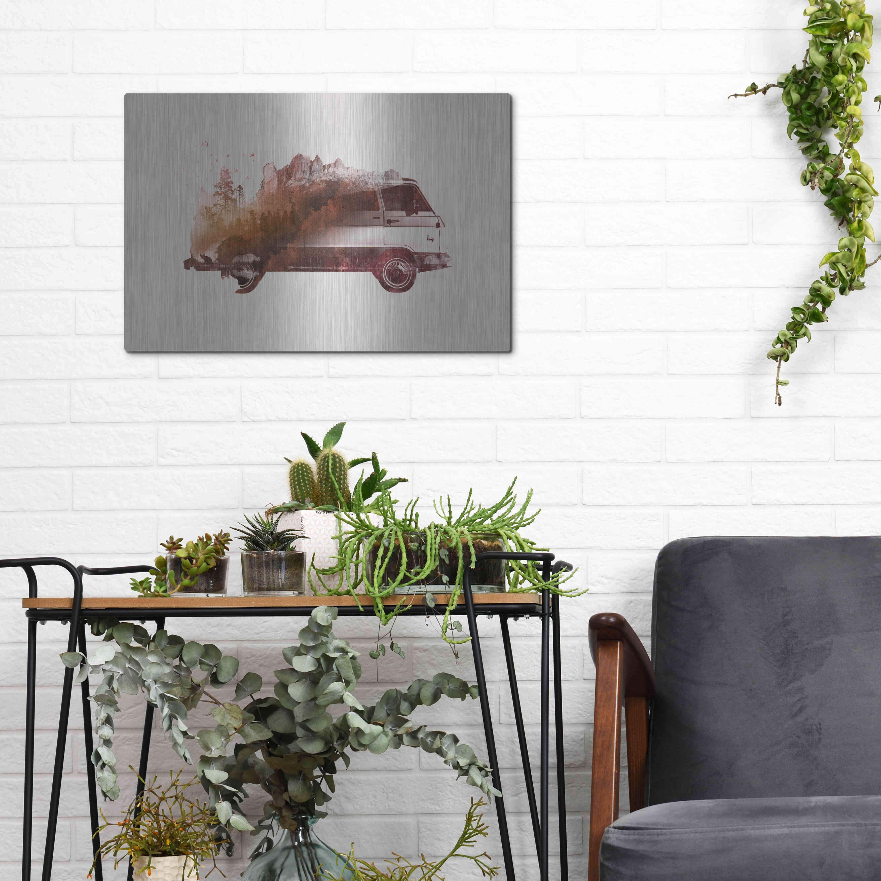 Latitude Run® 'Drive Me Back Home No. 1' by Robert Farkas, Metal Wall ...