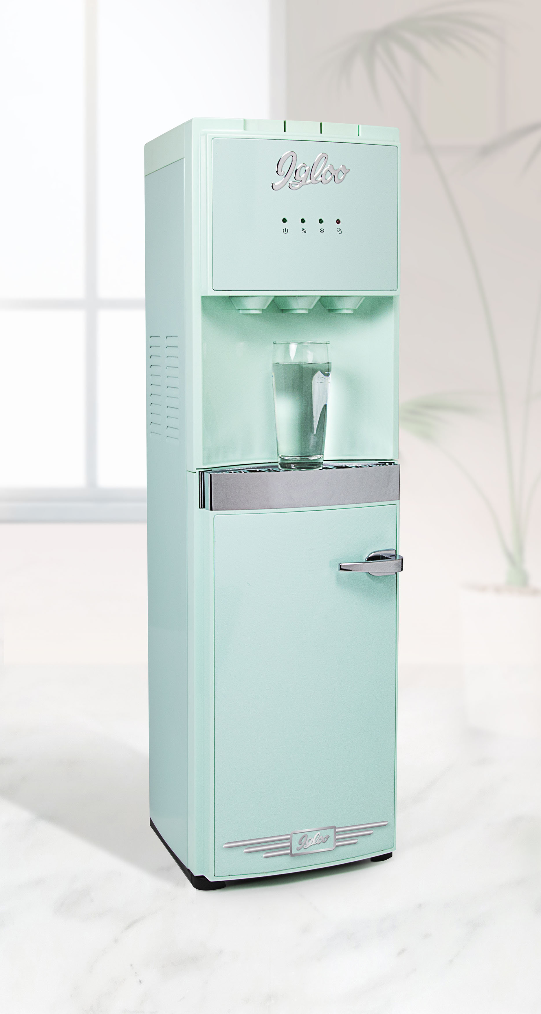 Igloo Retro Bottom Load Water Cooler Dispenser, Hot, Cold Water, Holds ...