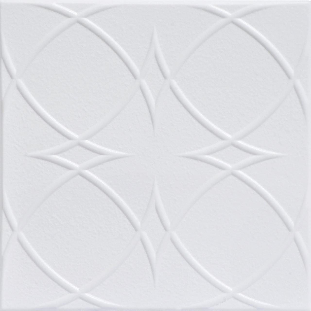 A La Maison Ceilings Circles and Stars 1.6 ft. x 1.6 ft. Polystyrene ...