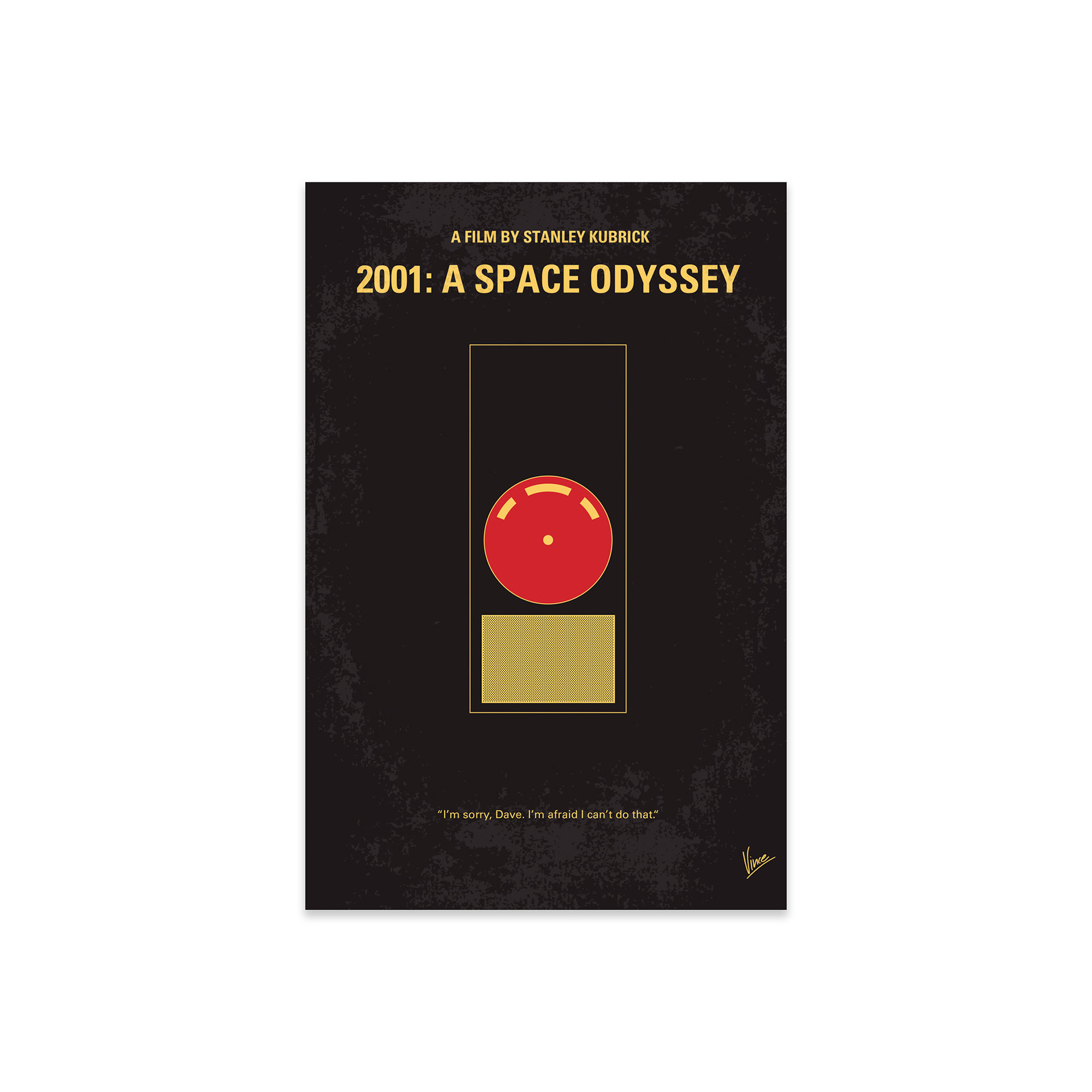 iCanvas 2001: A Space Odyssey Minimal Movie Poster Print On Acrylic ...
