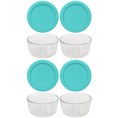 Pyrex 7200 Glass Bowls & 7200-PC Matching Lids | Wayfair