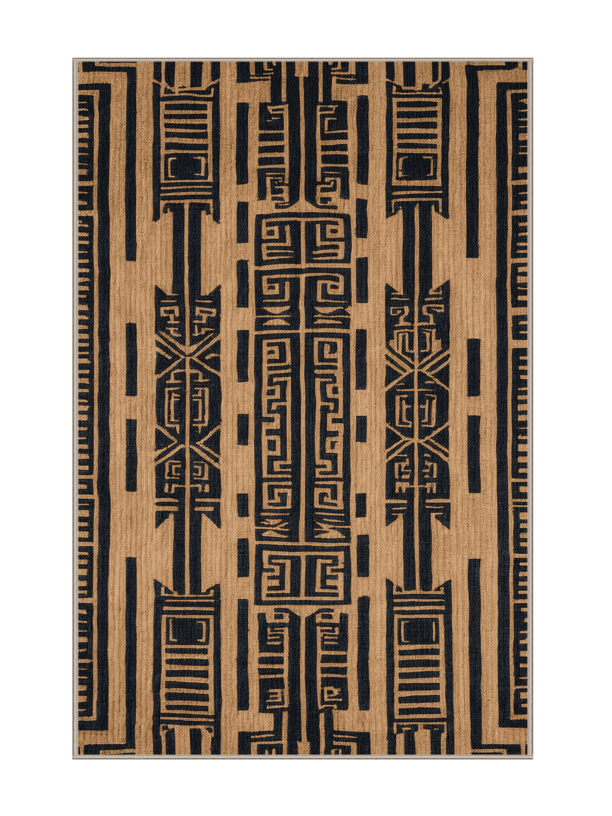 Bay Isle Home™ Washable Geometric Tiki Patterns Hawaiian Area Rug | Wayfair
