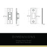Emtek Passage Interior Mortise Set w/ Quincy Rosette & Windsor Glass ...