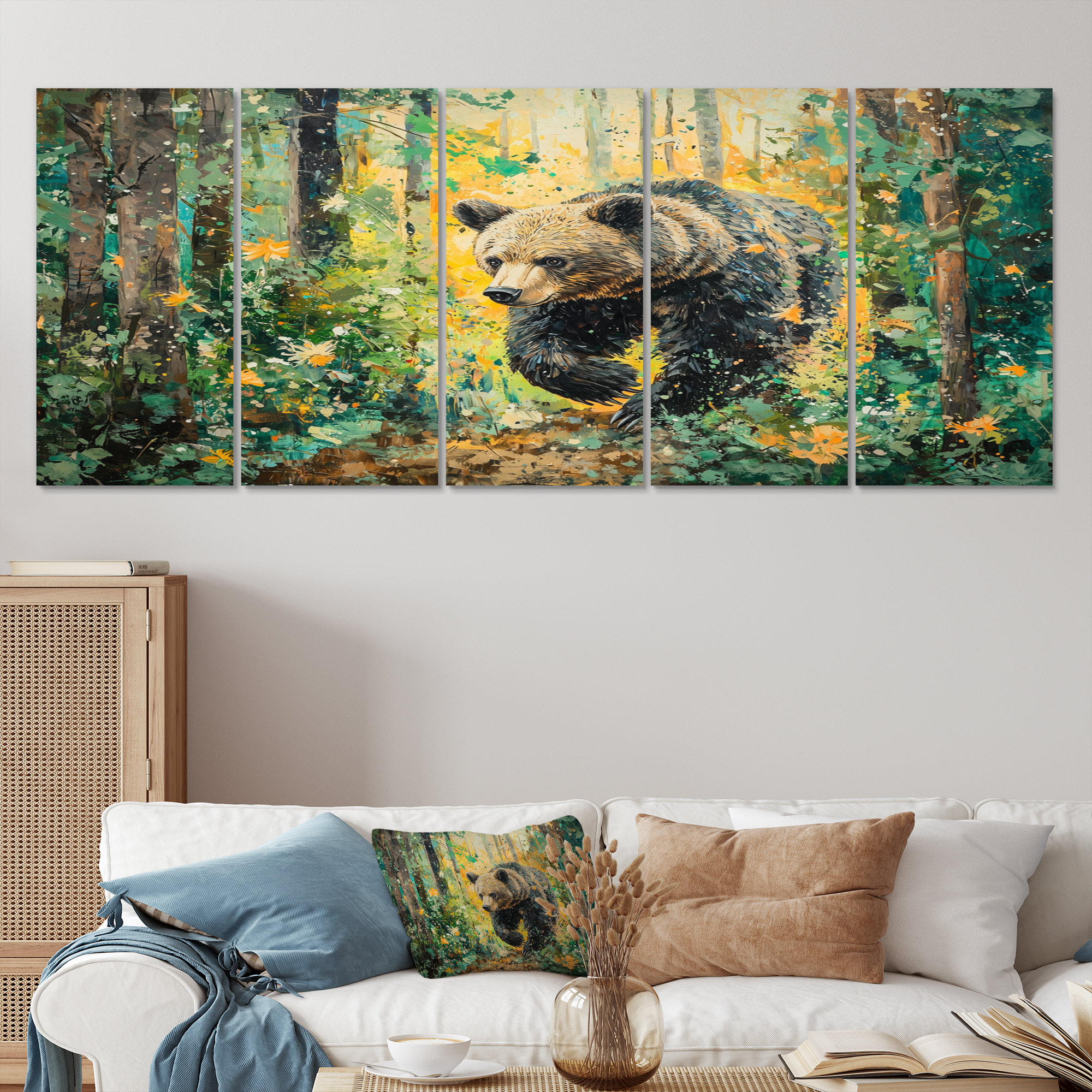 Millwood Pines Castagnier - Bear Wall Art - Modern Wall Art Decor | Wayfair
