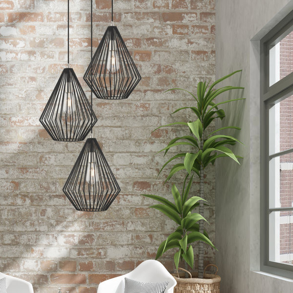 AllModern Garfield 1 - Light Single Geometric Pendant & Reviews | Wayfair