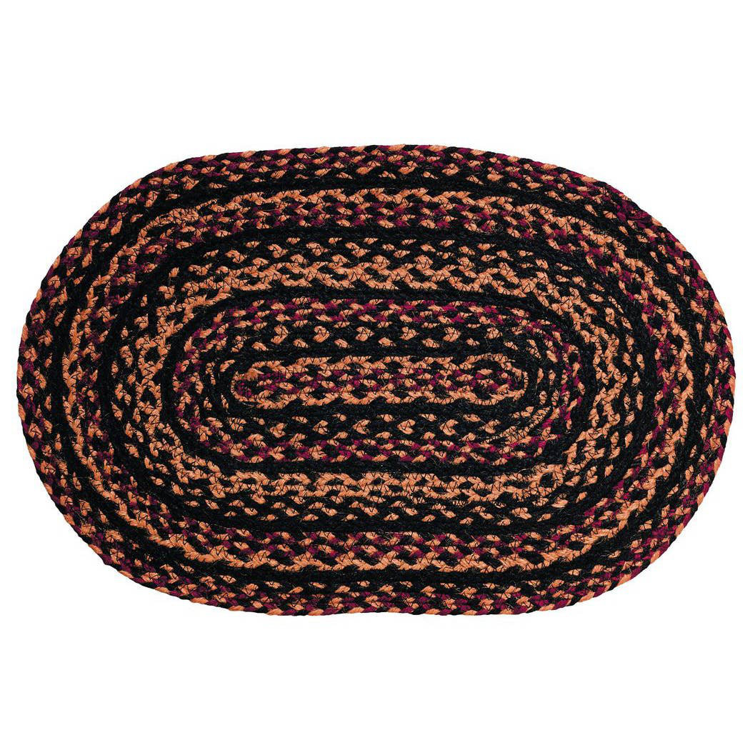 Bungalow Rose Fredreick Machine Braided Cotton Area Rug in Black/Beige ...