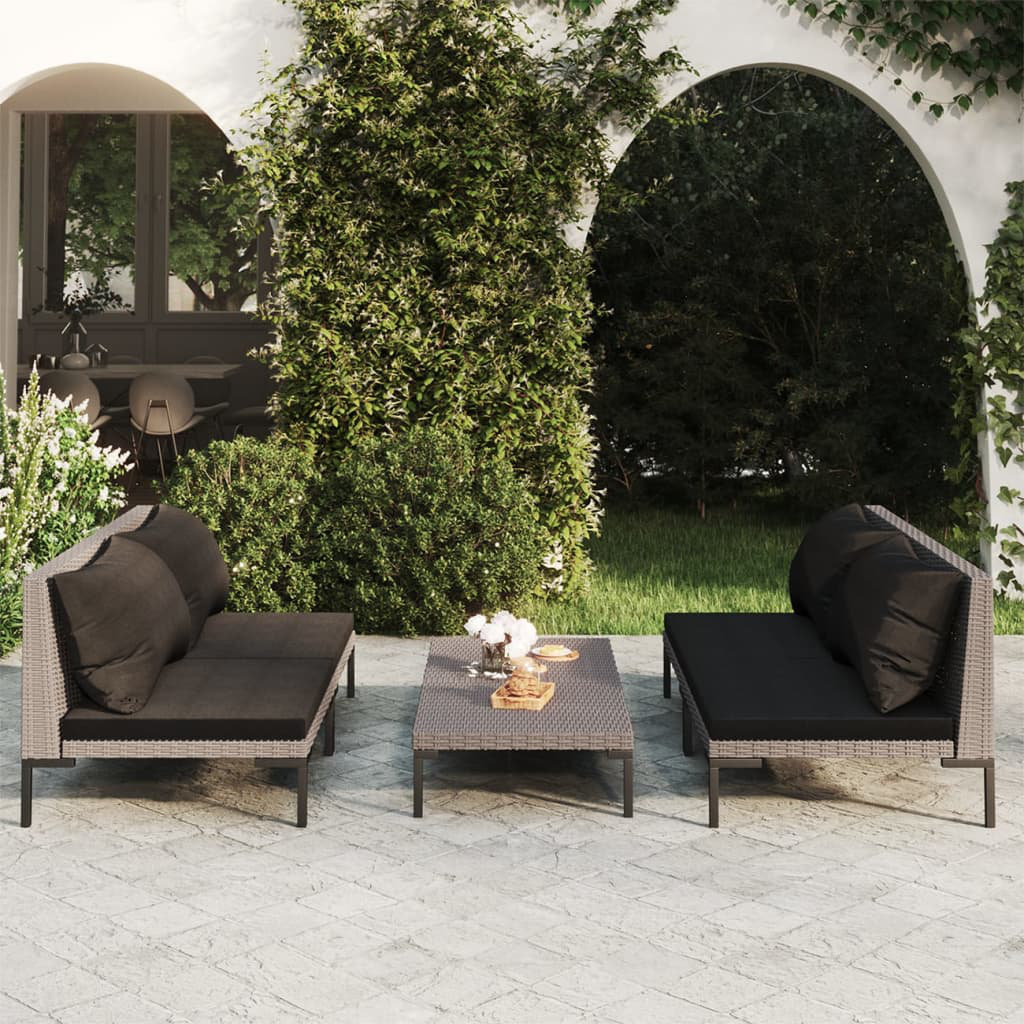Latitude Run® 5 Piece Lounge Sectional Seating Group | Wayfair