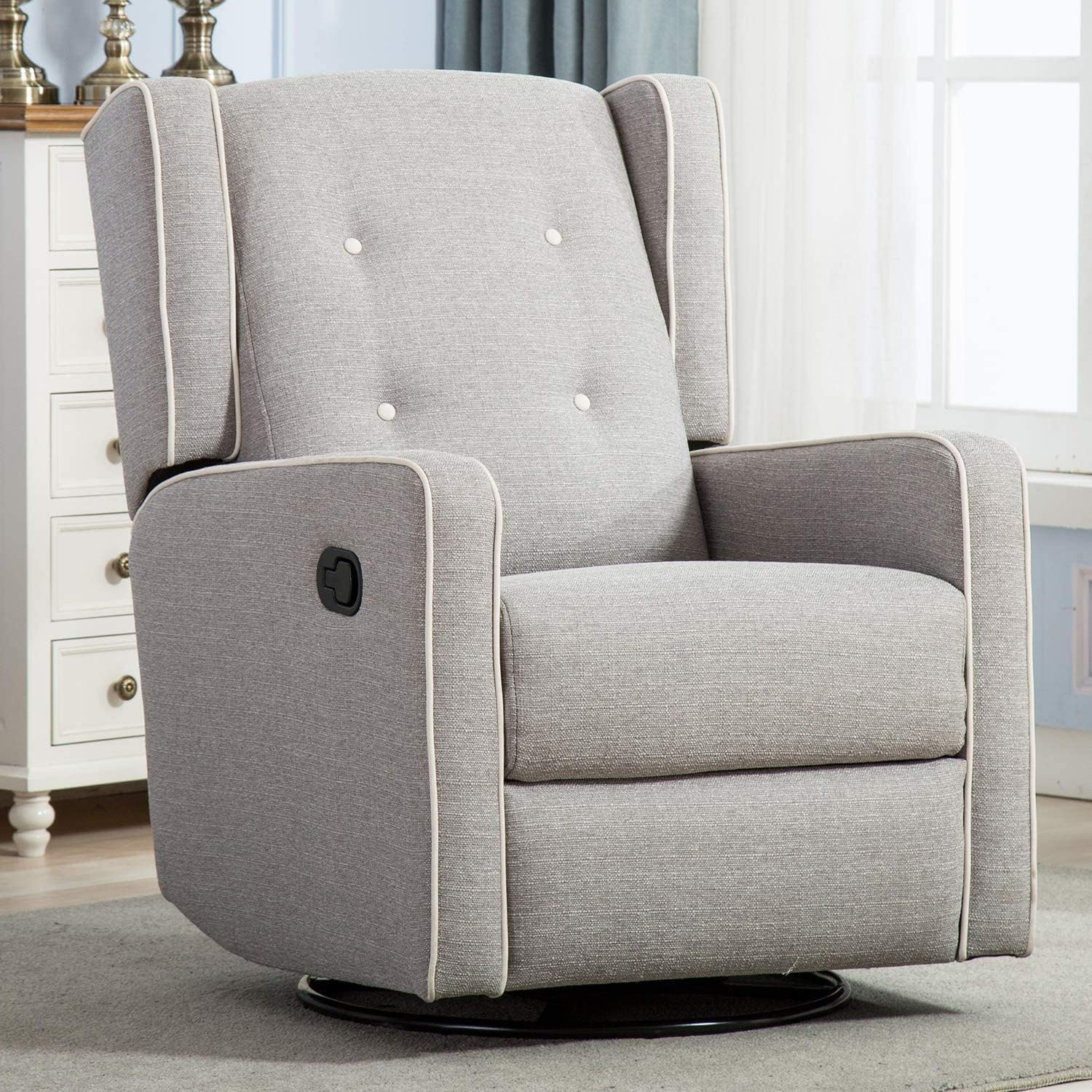 Hokku Designs Rotating rocking chair recliner, manual recliner ...