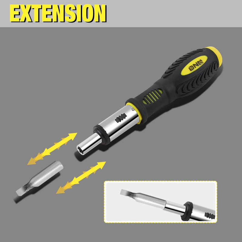 DNA Motoring 51 Piece Portable Household Hand Tool Kit Storage Tool Box ...