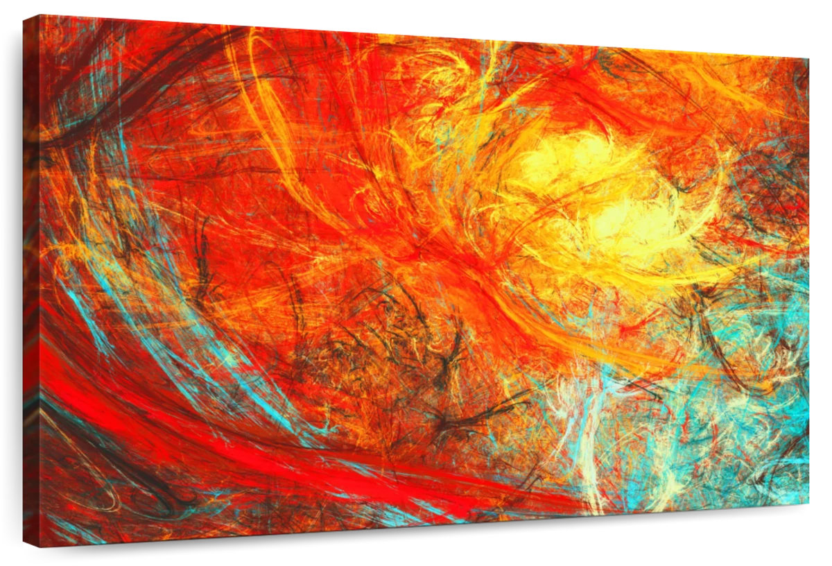 Wade Logan® Avery Abstract Flame | Wayfair