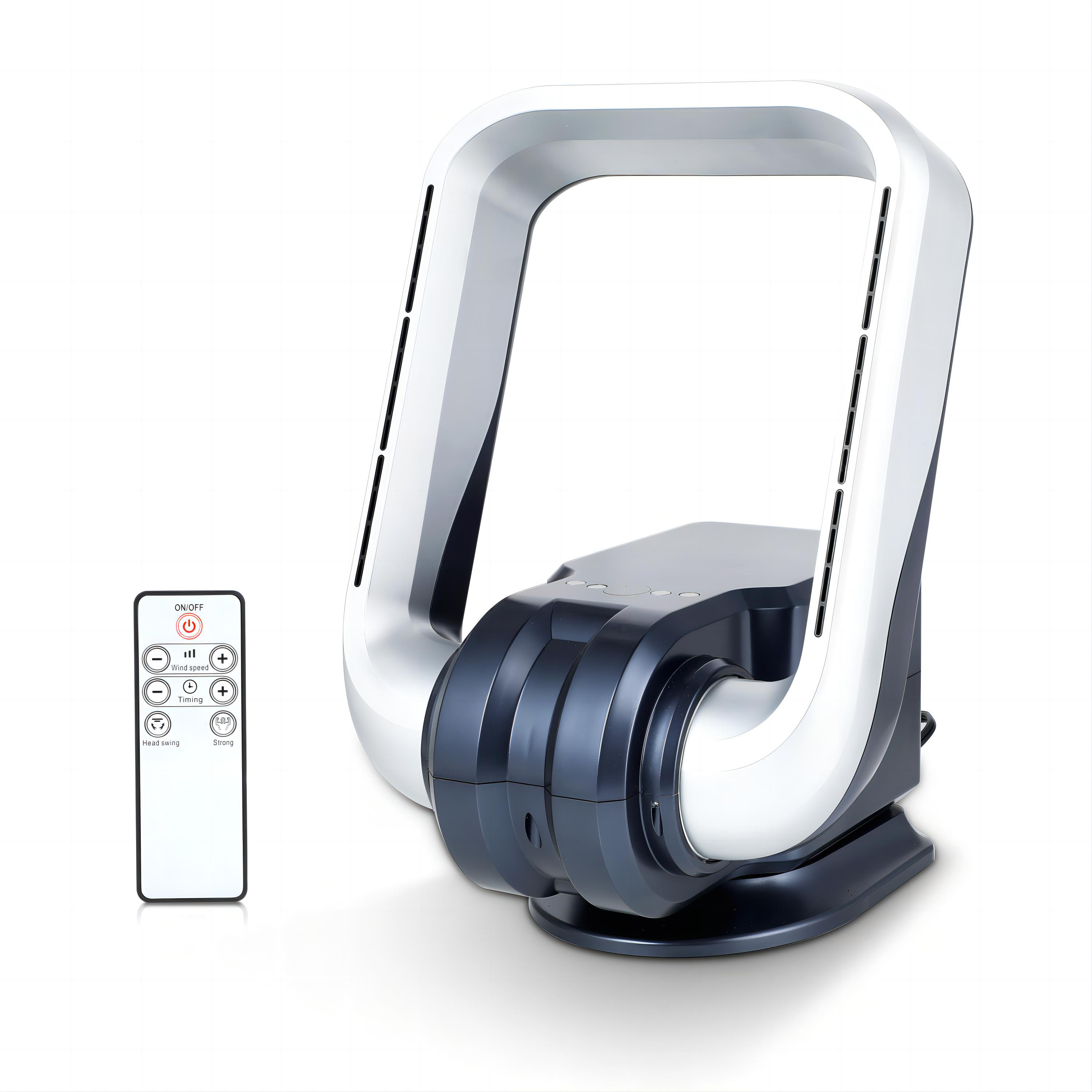 Dubbin Oscillating Bladeless Fan with Remote Control 3 Speed 9H Timer ...