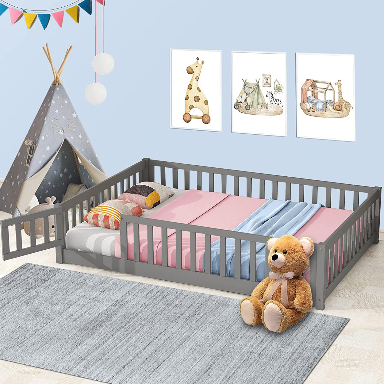 Harriet Bee Gotch Full Convertible Toddler Bed by Harriet Bee | Wayfair