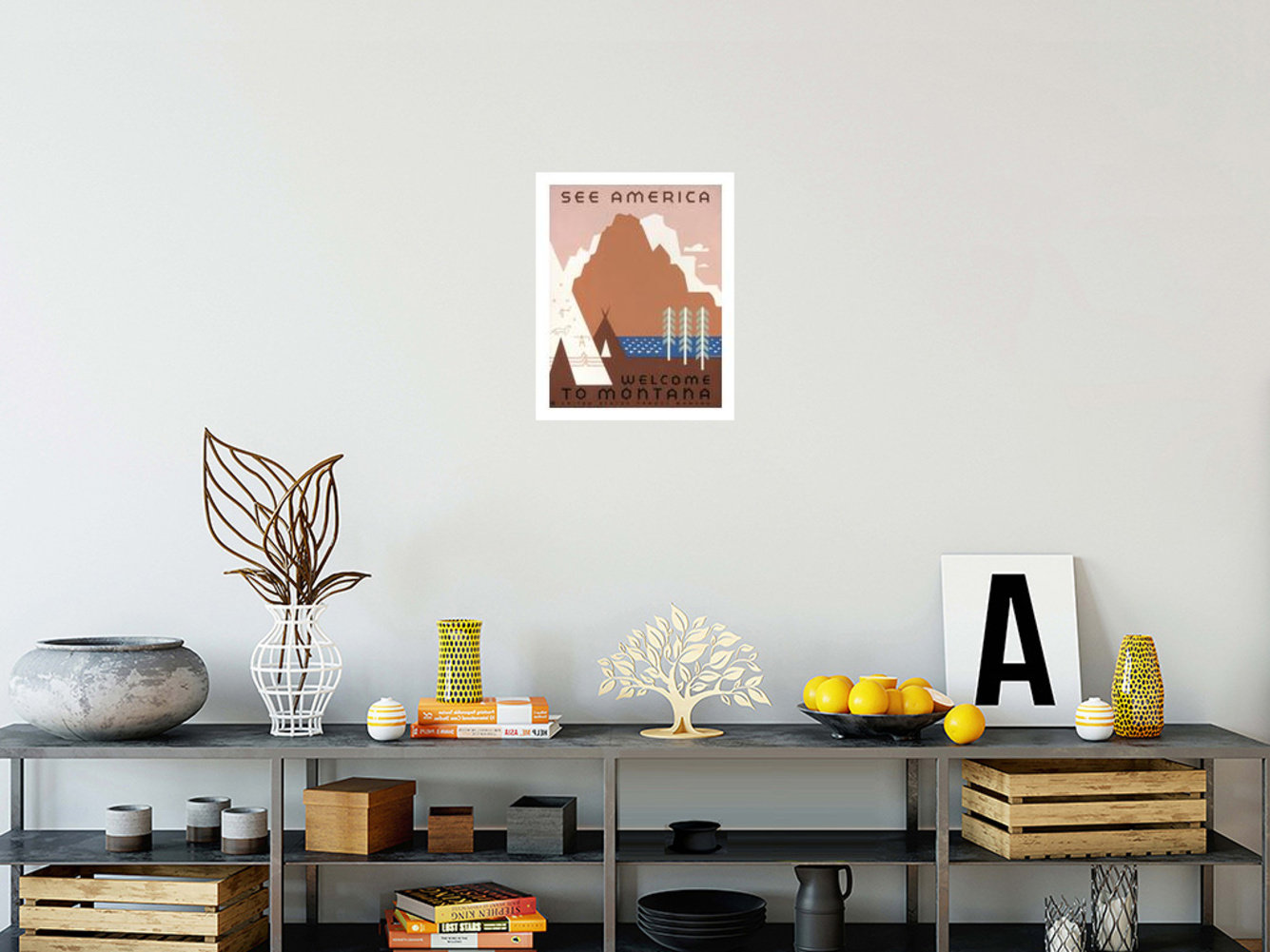 1000Museums See America Welcome to Montana poster by Jerome Henry ...