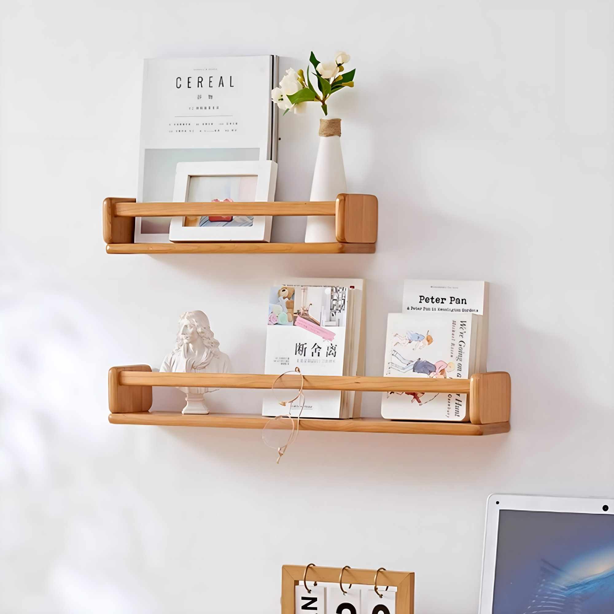Corrigan Studio® Wall Mounted Shelves, Wall Mounted Storage Shelves ...