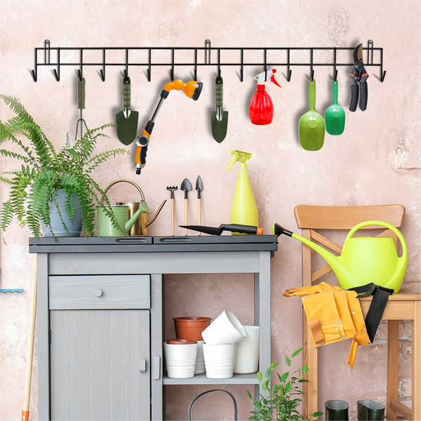 WFX Utility St Helens Home and Garden Wall Mounted Extra Long Tool Rack ...