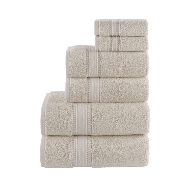 Talesma Como Turkish Cotton DOBBY BORDER Bath Towels - Wayfair Canada