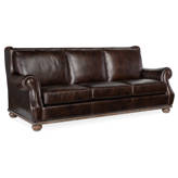 Hooker Furniture Carson Leather Swivel Club Chair & Reviews | Wayfair