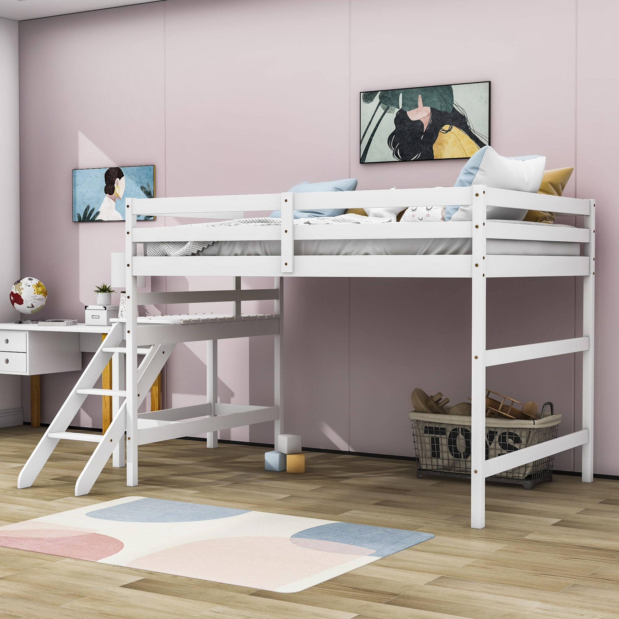 Harriet Bee Jalanda Kids Full Loft Bed | Wayfair