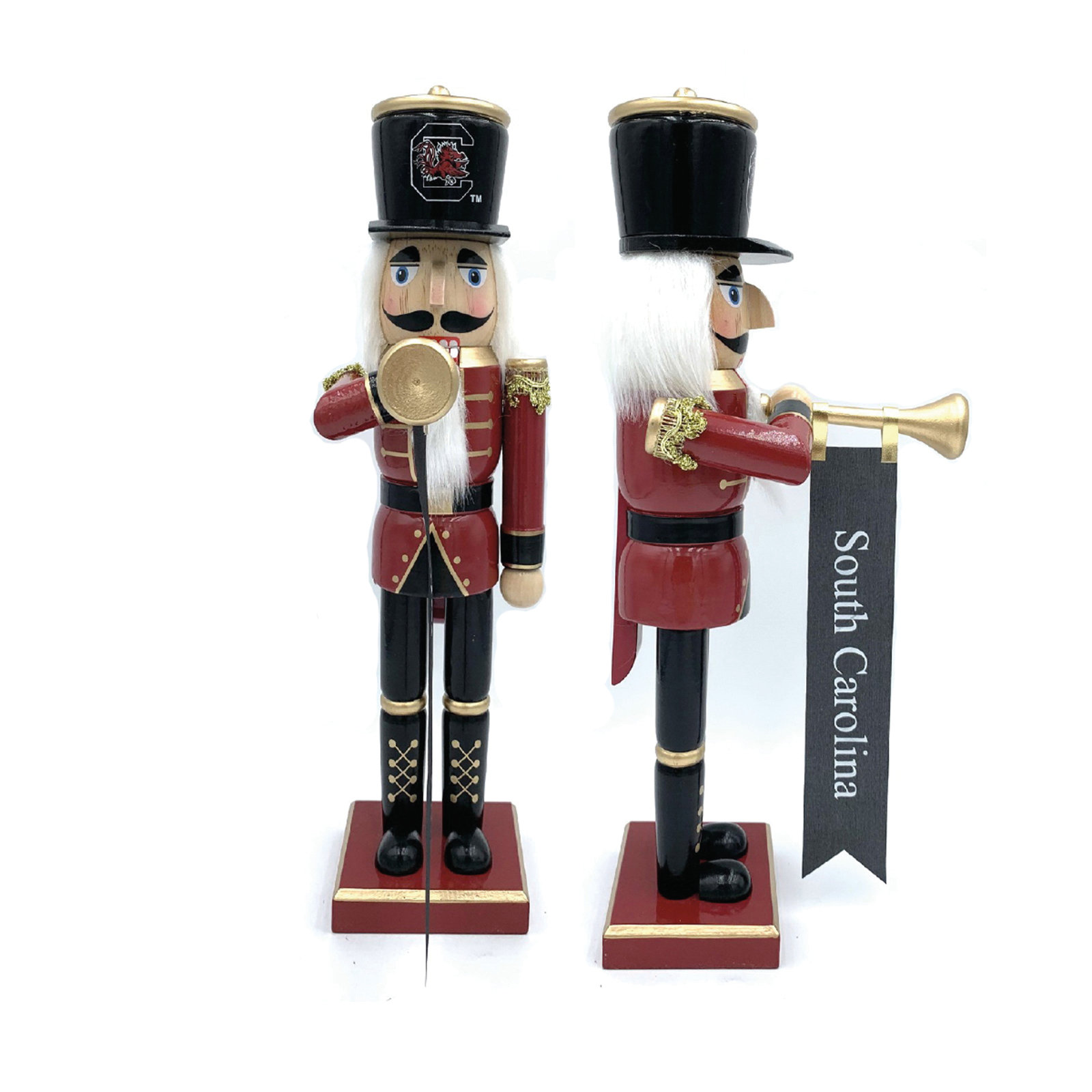 The Holiday Aisle® NCAA South Carolina Gamecocks 14" Bugler Nutcracker ...